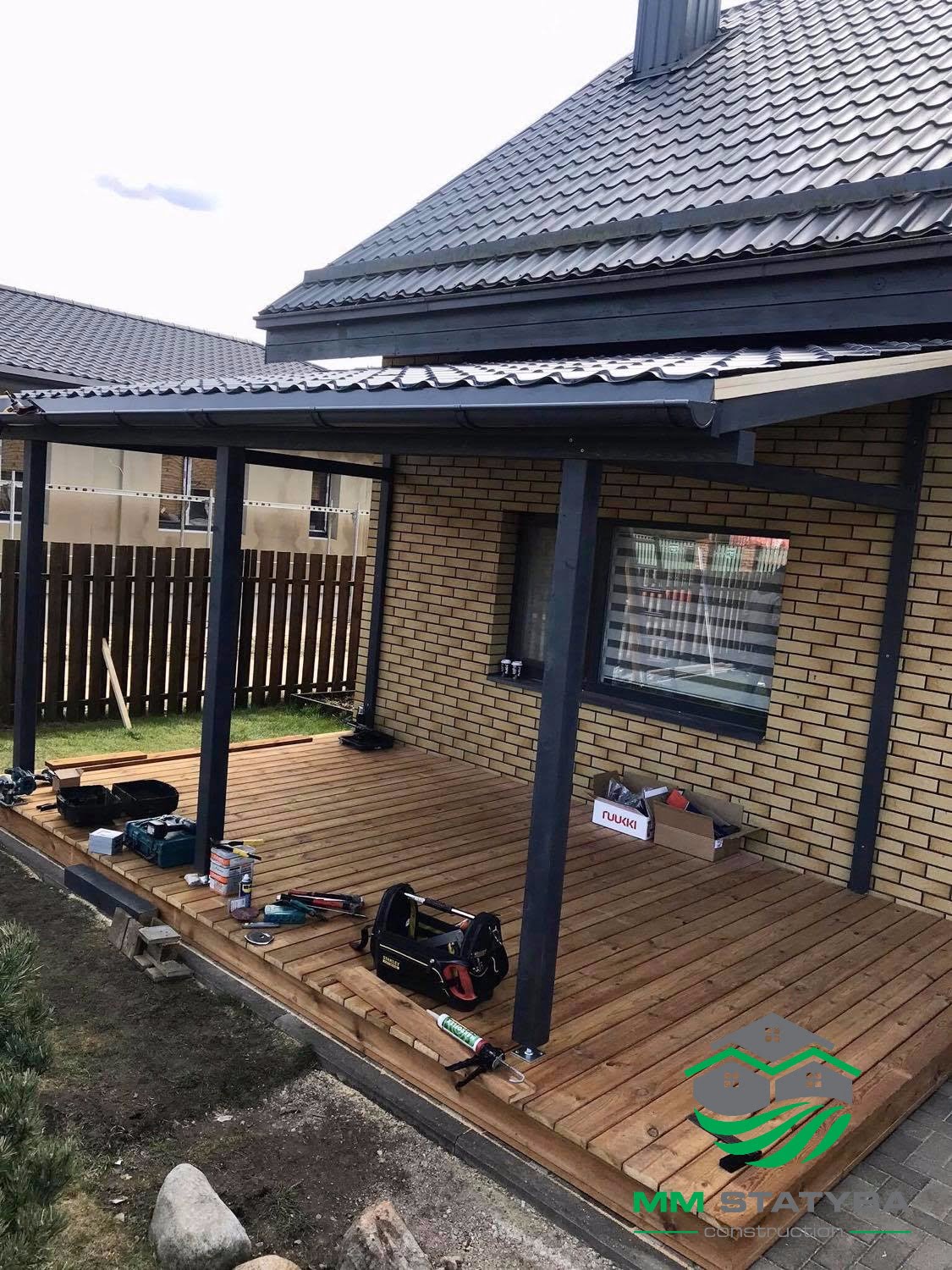 Stoginės dangos sprendimas - skardinė danga – MM Statyba